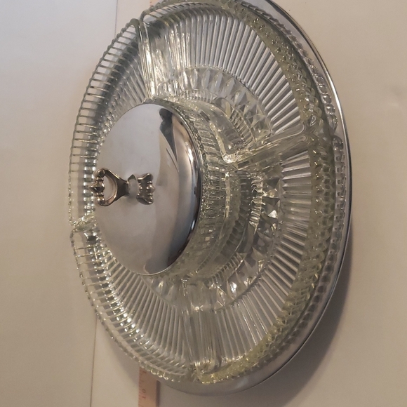 Kromex | Dining | Vintage Kromex 7 Piece Chrome Plated Glass Mid ...